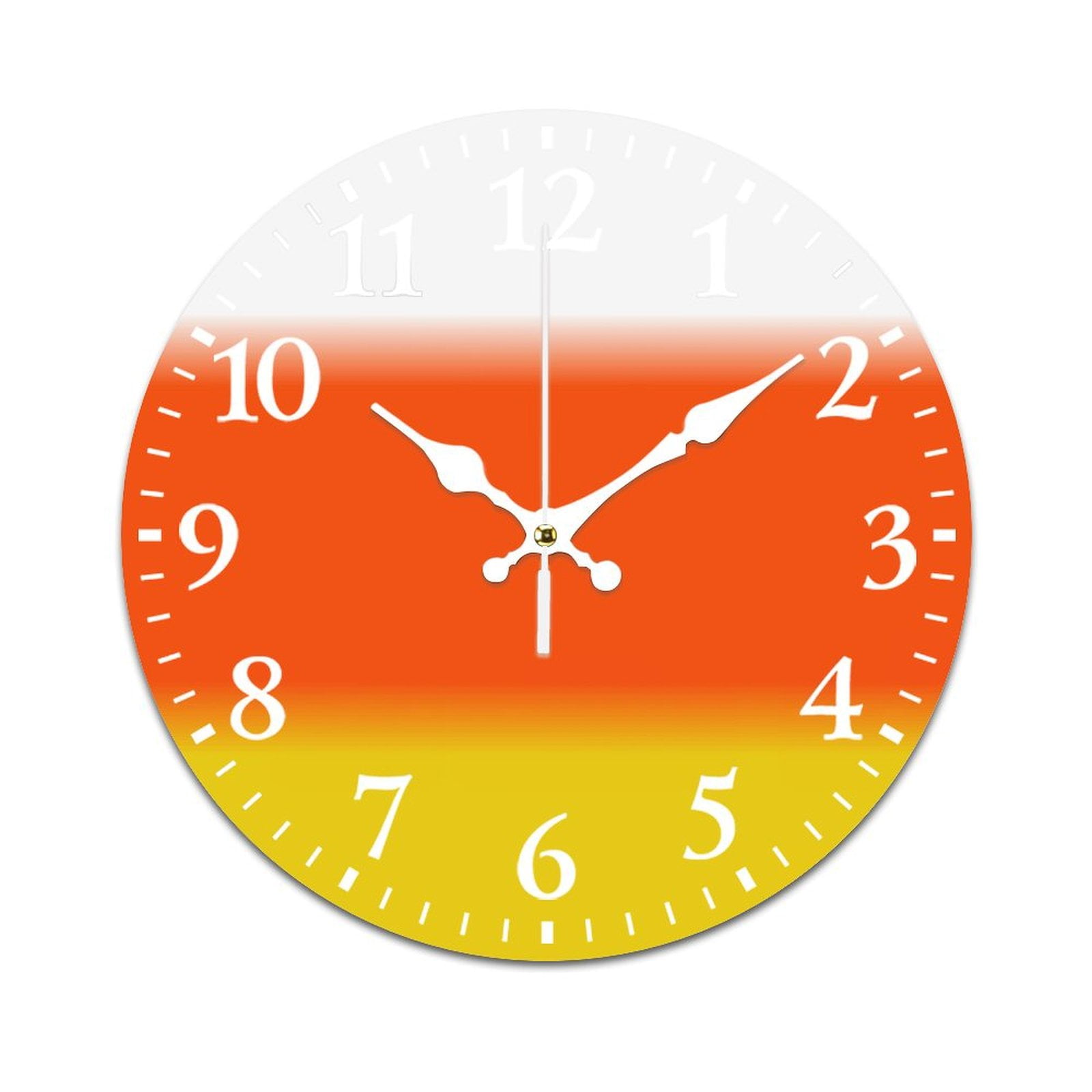 CANDY CORN Colors Ombre Wall Clock Modern Design Clocks Wall Hanging ...