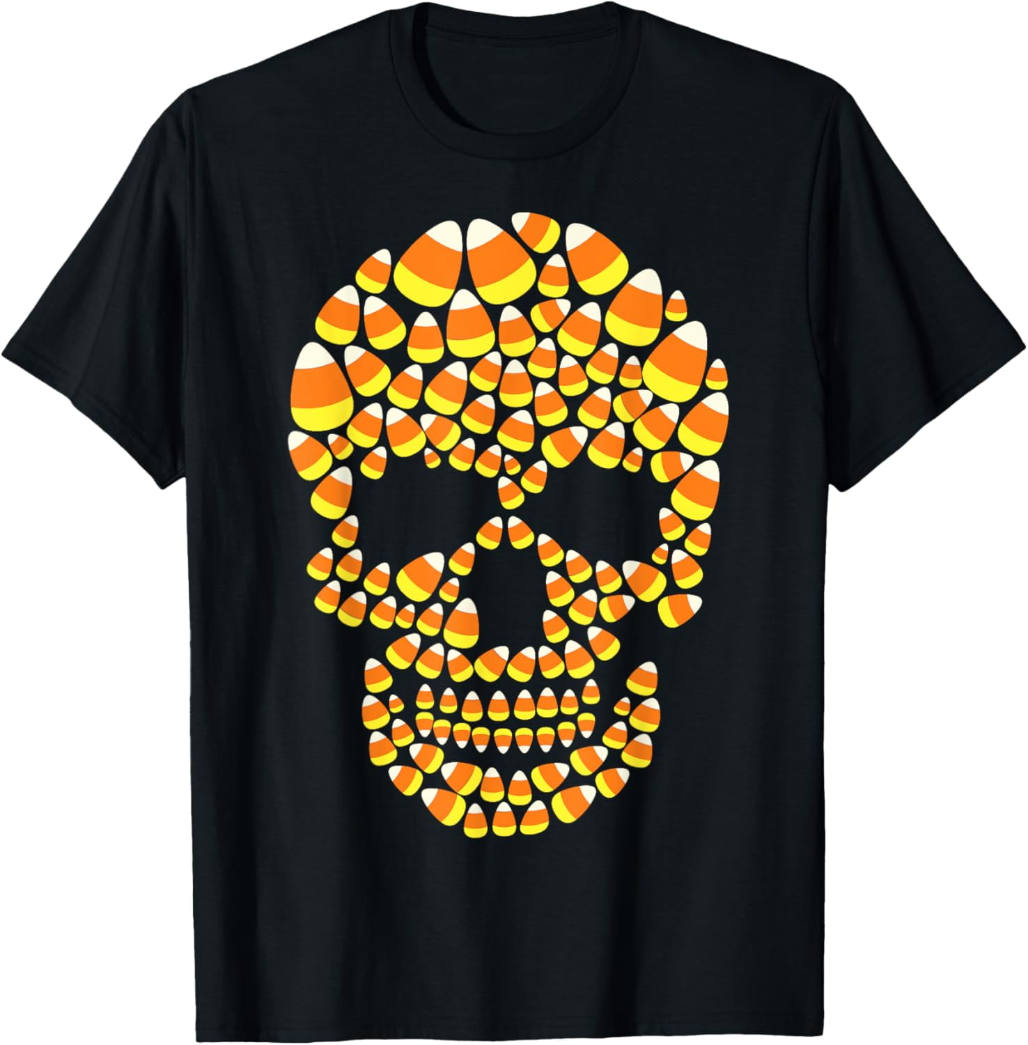CANDY CORN skull Halloween Funny Costume T-Shirt - Walmart.com