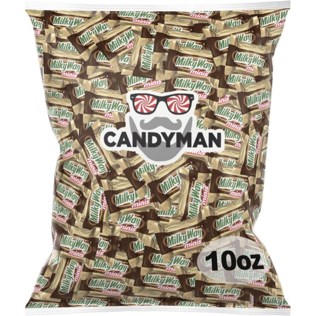 CANDYMAN (10 OZ) Chocolate Candy Bundle of Milky Way Mini Bar Snack ...