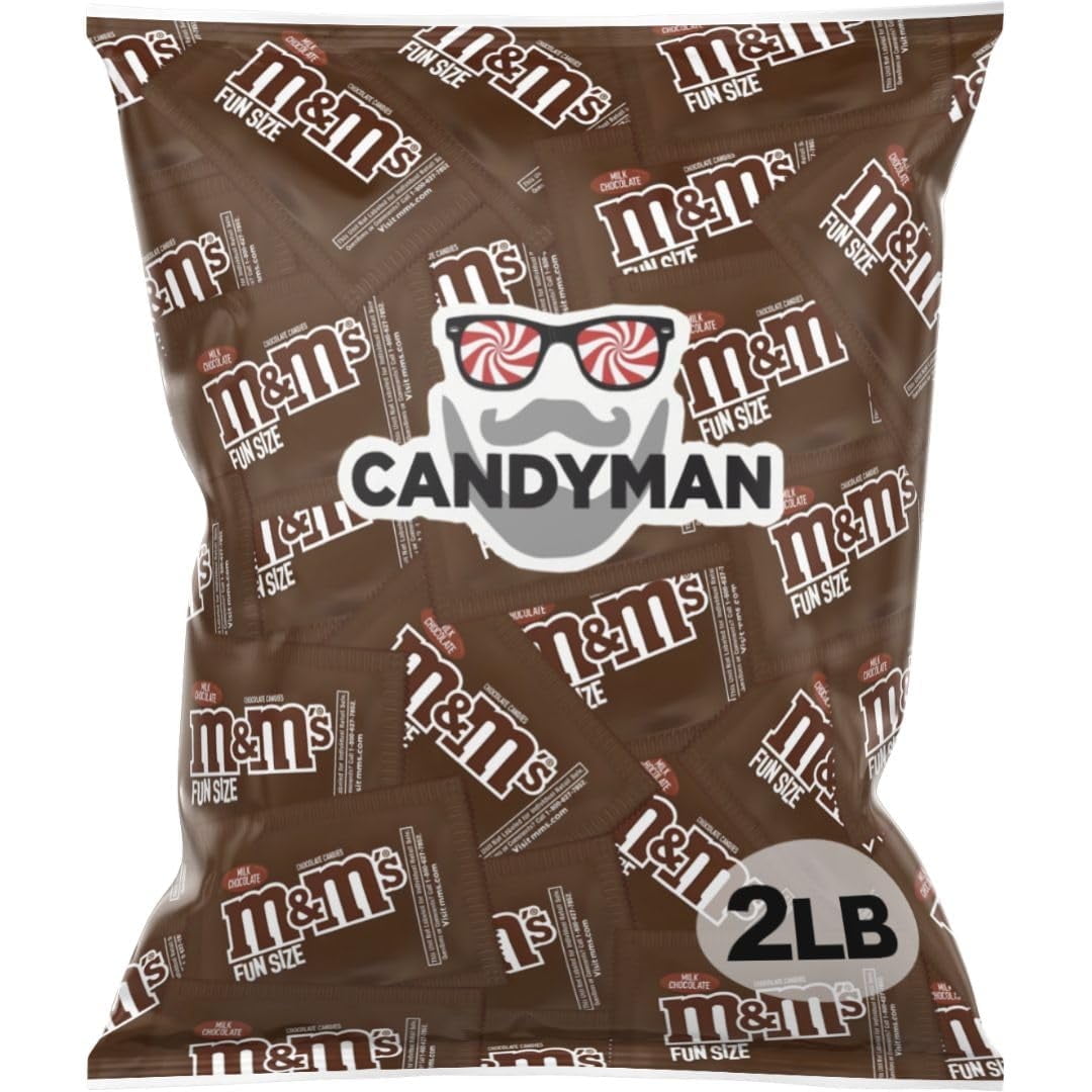 CANDYMAN (2 Lbs) Chocolate Candy Bundle of M&M's Milk Chocolate ...