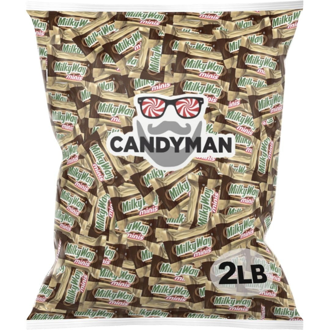 CANDYMAN (2 Lbs) Chocolate Candy Bundle of Milky Way Mini Bar Snack ...