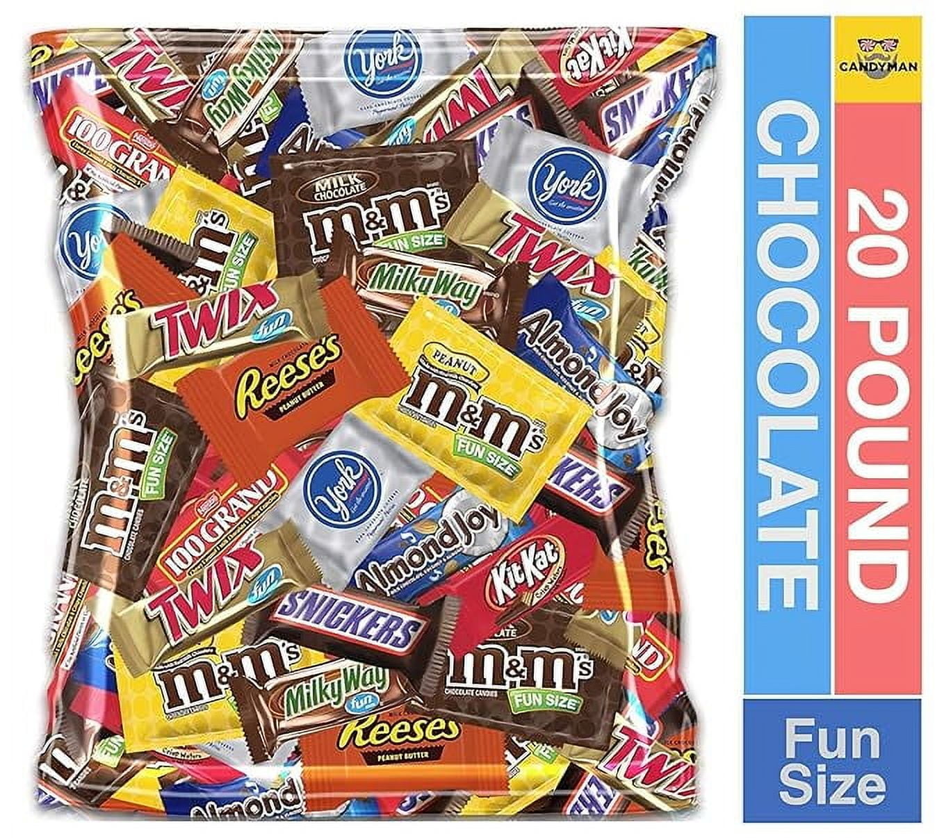 CANDYMAN (20 Pound) Bundle of Variety Assortment Chocolate Mix Bulk ...