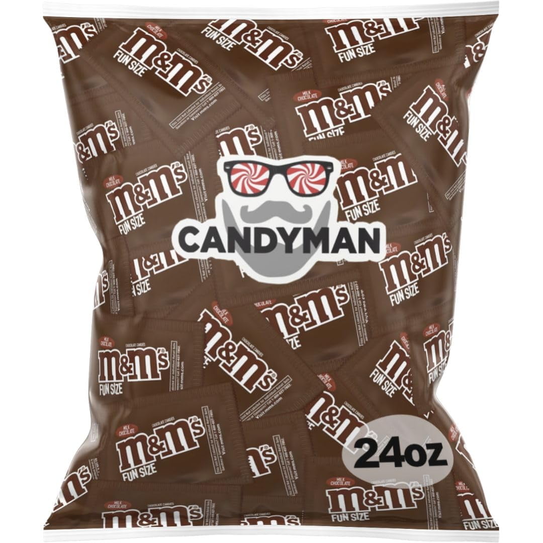 CANDYMAN (24 OZ) Chocolate Candy Bundle of M&M's Milk Chocolate ...
