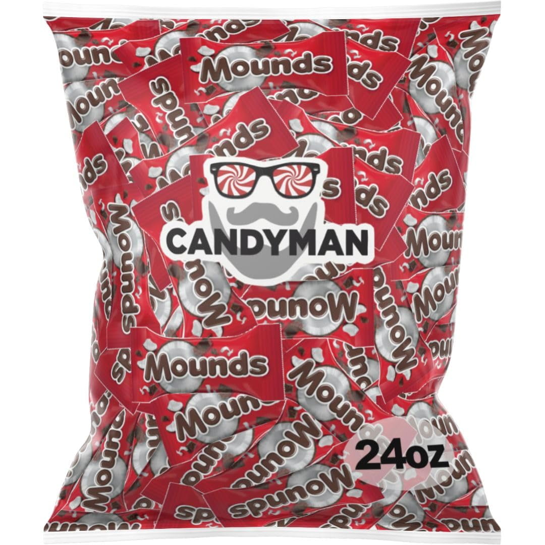 CANDYMAN (24 OZ) Chocolate Candy Bundle of Mounds Chocolate ...