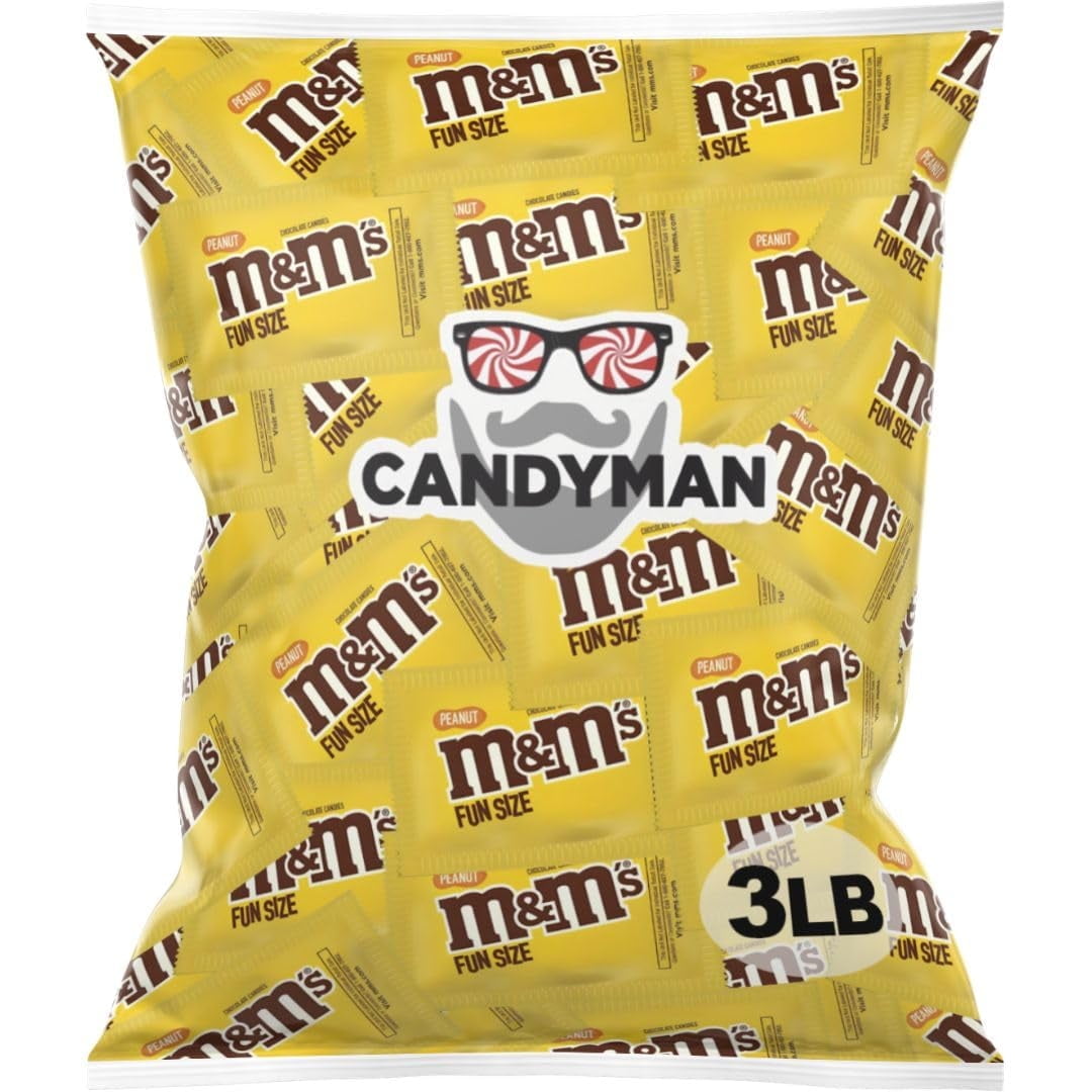 CANDYMAN (3 Lbs) Chocolate Candy Bundle of Peanut M&M's Chocolate ...