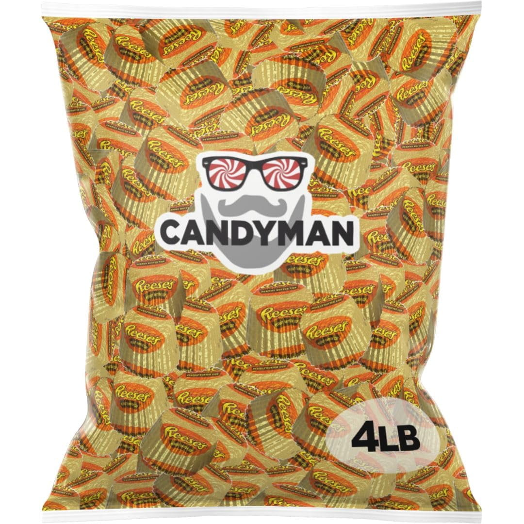 CANDYMAN (4 Lbs) Chocolate Candy Bundle of Reeses Cups Mini Chocolates ...