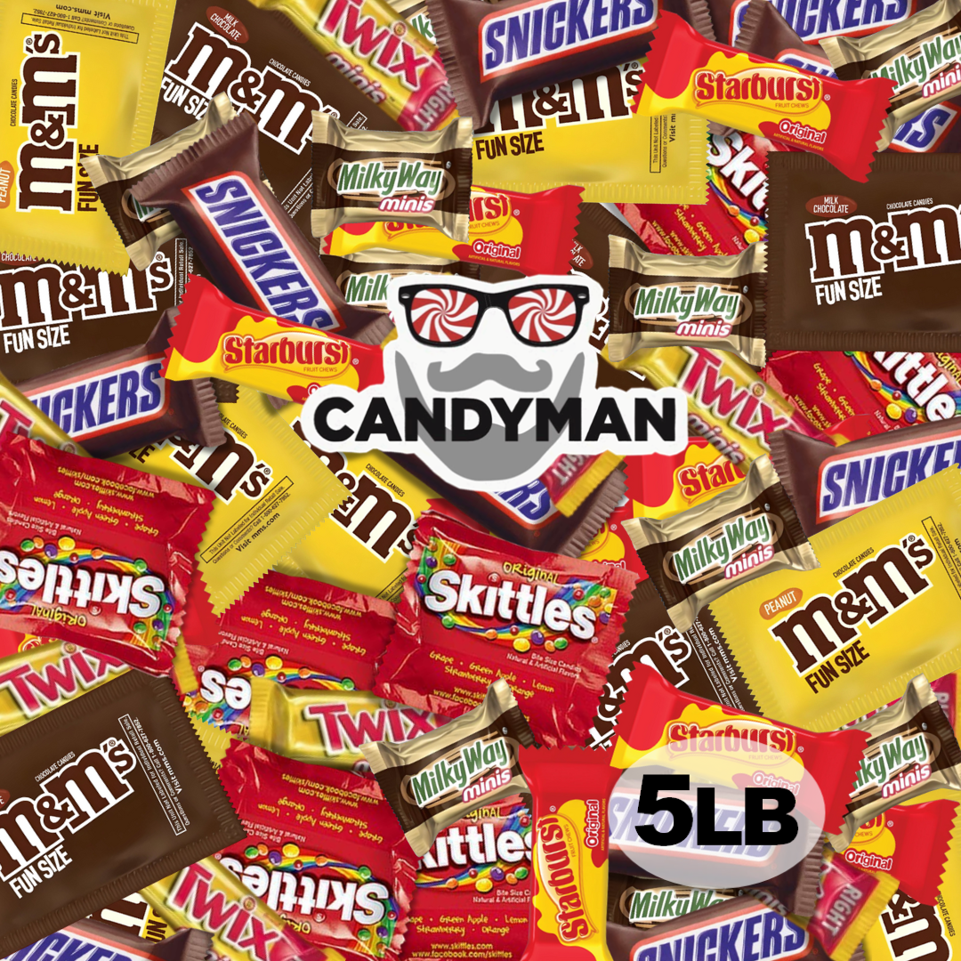 CANDYMAN (5 LBS) Chocolate Candy Bundle with M&M's Milk Chocolate, M&M ...
