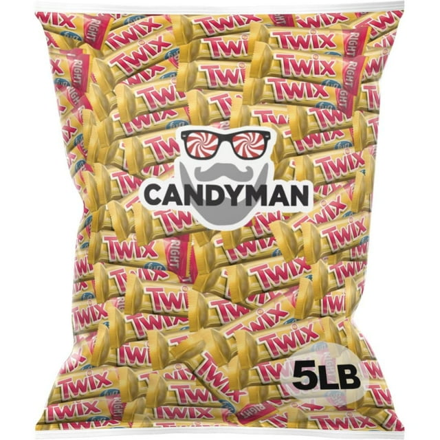 CANDYMAN (5 Lbs) Chocolate Candy Bundle of Twix Fun Size Chocolate Bar ...