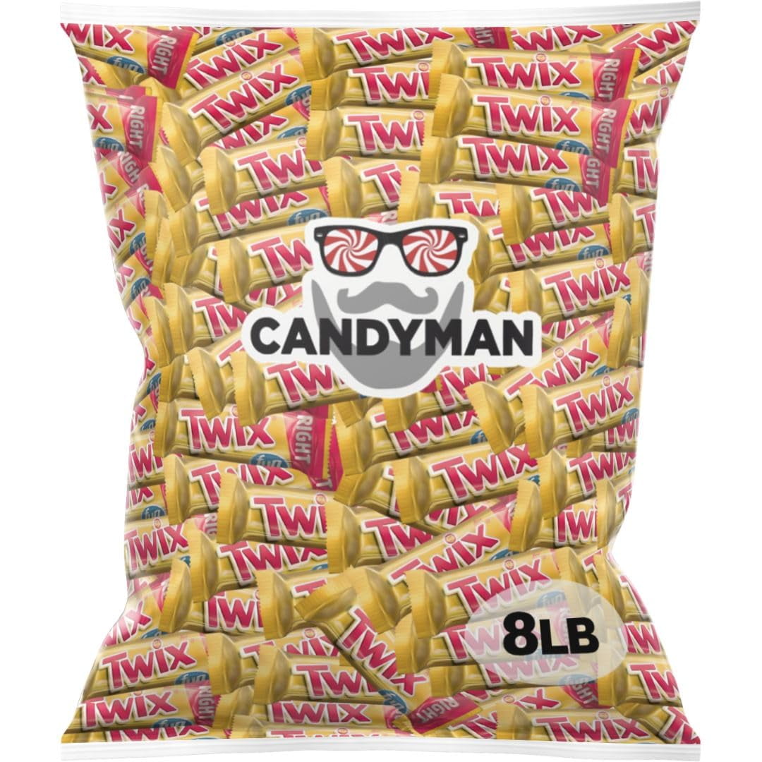 CANDYMAN (8 Lbs) Chocolate Candy Bundle of Twix Fun Size Chocolate Bar ...
