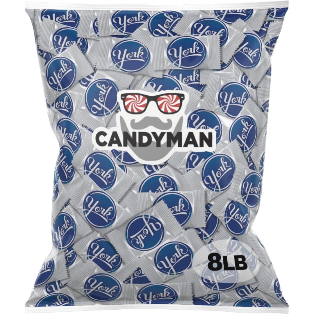 CANDYMAN (8 Lbs) Chocolate Candy Bundle of York Peppermint Patties ...