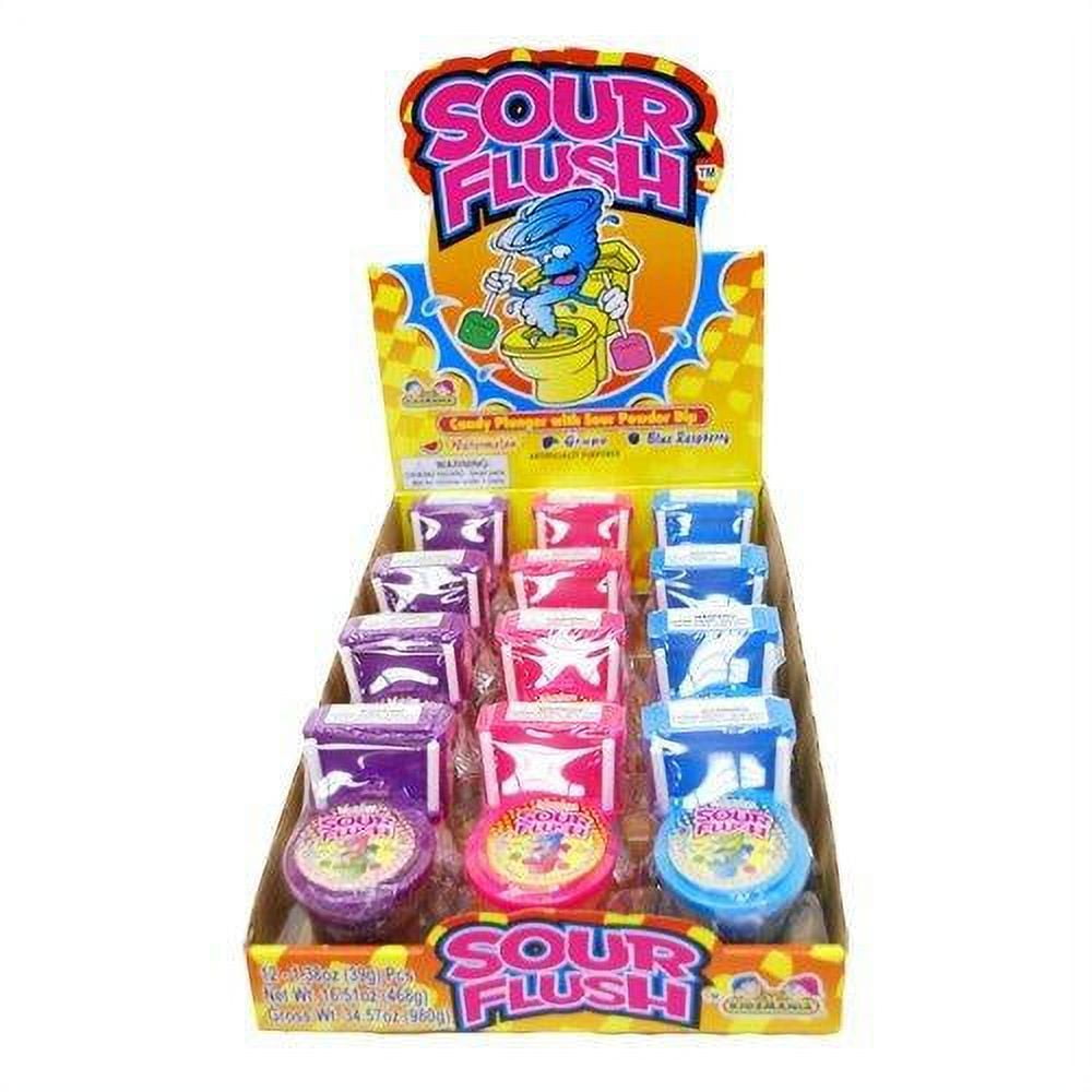 CANDYRUS Kidsmania Sour Flush Candy Toilet with Sour Powder Dip 12ct ...