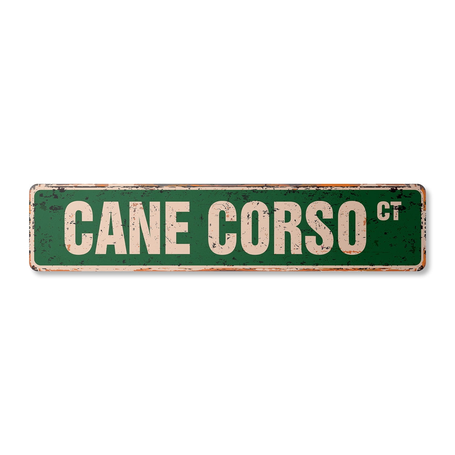 CANE CORSO Vintage Aluminum Street Sign italian mastiffs breeder ...
