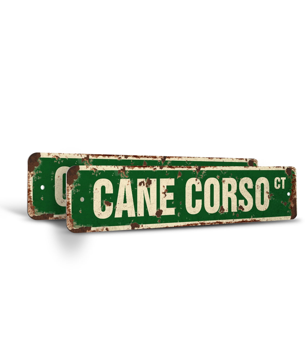 CANE CORSO Vintage Style Rustic Street Sign – (2 Pack) Italian Mastiffs ...