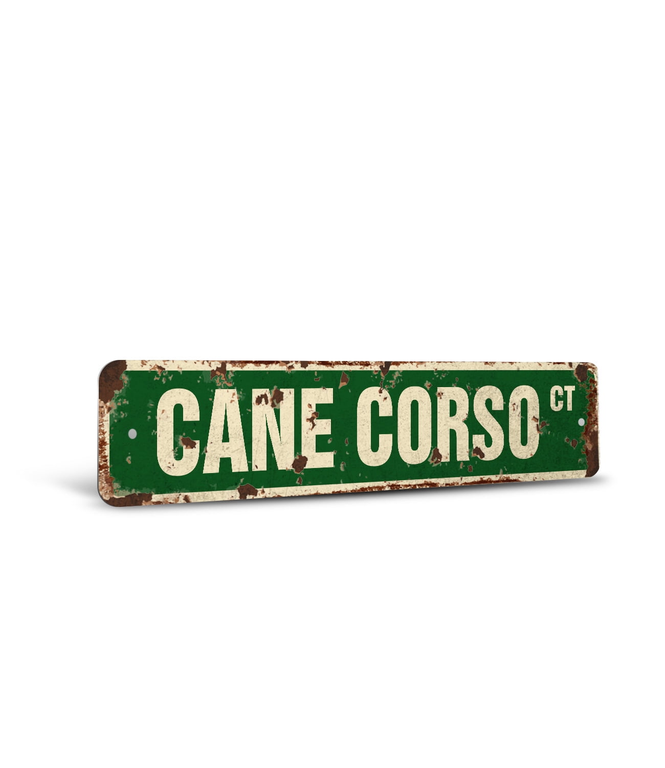 CANE CORSO Vintage Style Rustic Street Sign – Italian Mastiffs Breeder ...