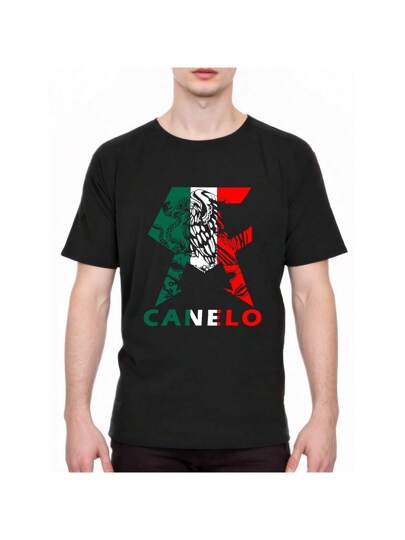 CANELO Men'S T-Shirt.Mexico, Alvarez Boxing Championship FLAG Unisex ...