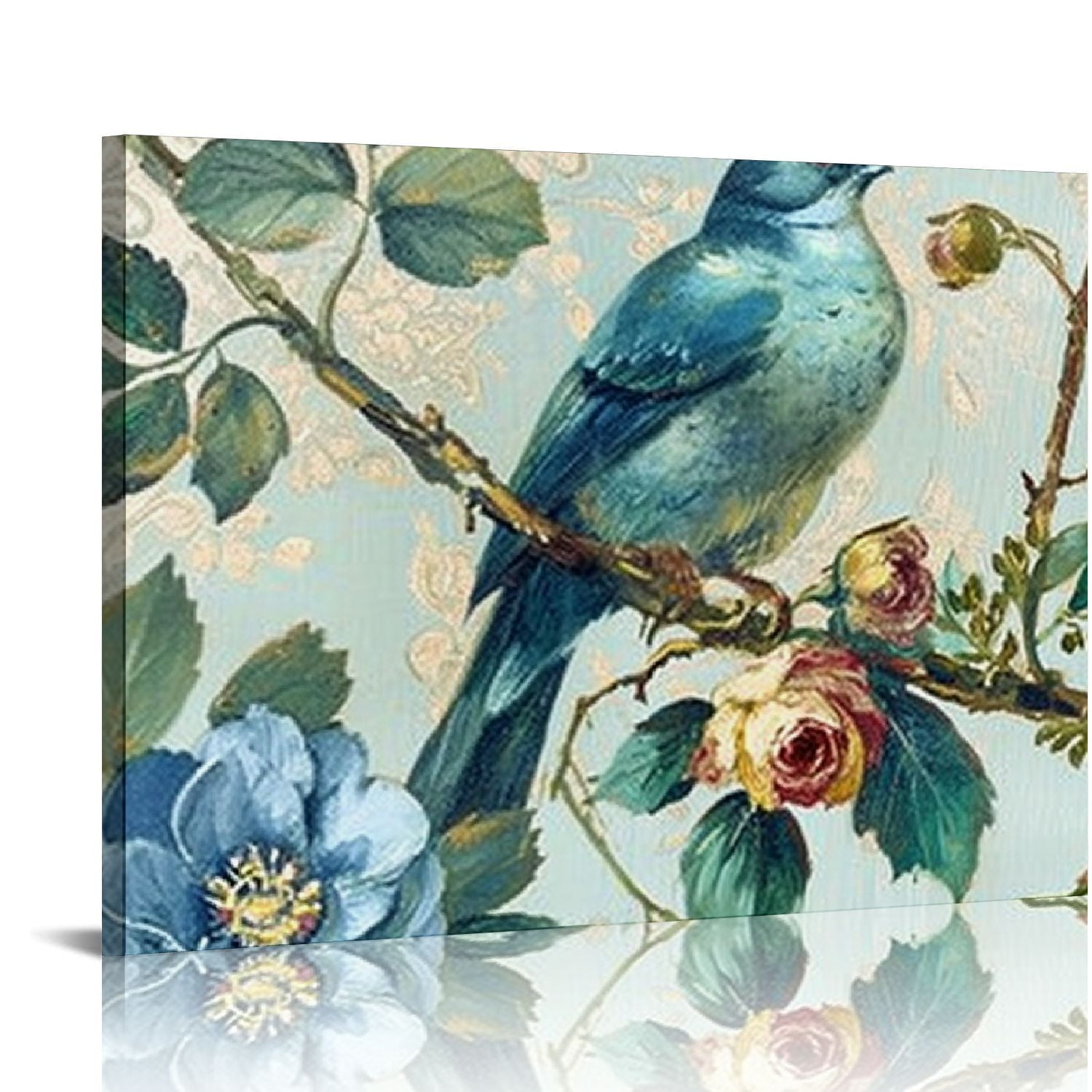 CANFLASHION Birds and Flowers Canvas Wall Art Print Picture Abstract ... CANFLASHION Birds and Flowers Canvas Wall Art Print Picture Abstract ...
