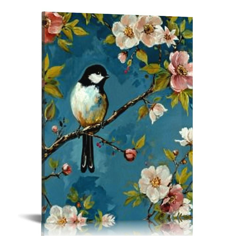 CANFLASHION - Birds and Flowers Wall Art Birds on Blossom Tree Pictures ... CANFLASHION - Birds and Flowers Wall Art Birds on Blossom Tree Pictures ...
