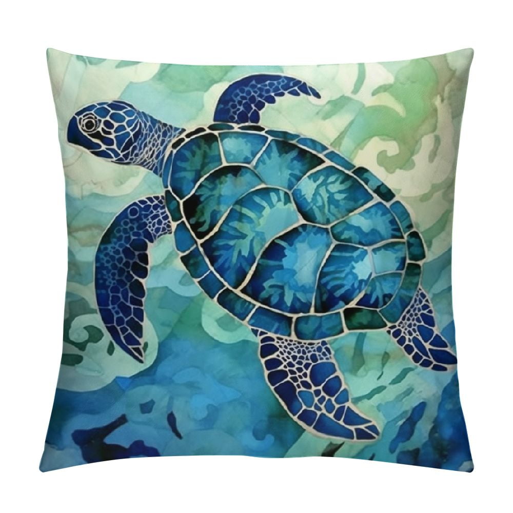 CANFLASHION Blue Ocean Beach Outdoor Throw Pillow Covers Starfish ... CANFLASHION Blue Ocean Beach Outdoor Throw Pillow Covers Starfish ...