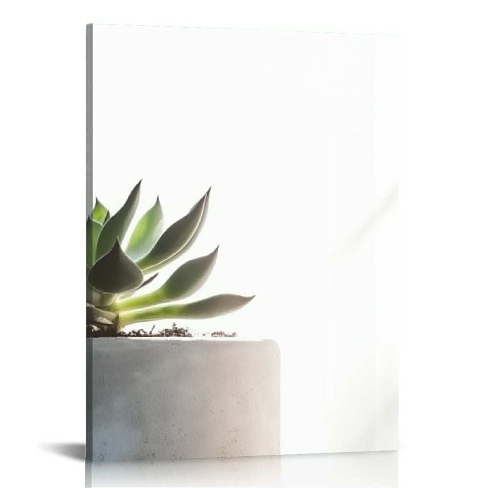 CANFLASHION Canvas Wall Art Succulent Print,Modern Plant Art,Succulent ...