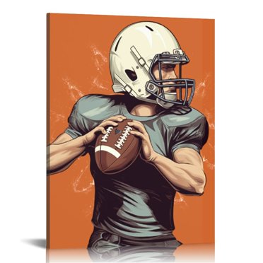 Personalized Football Wall Art, Live Previews, Choose Each Photo ...