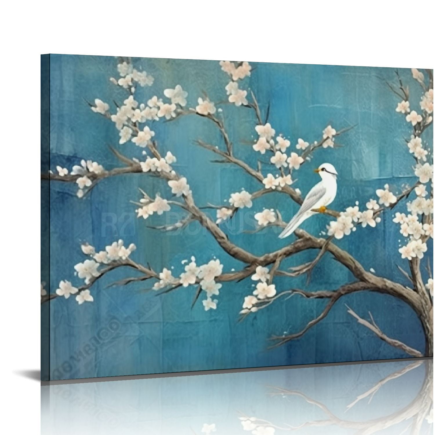 CANFLASHION Large Size Couple Birds and Orchid Flower Blossom Picture ... CANFLASHION Large Size Couple Birds and Orchid Flower Blossom Picture ...