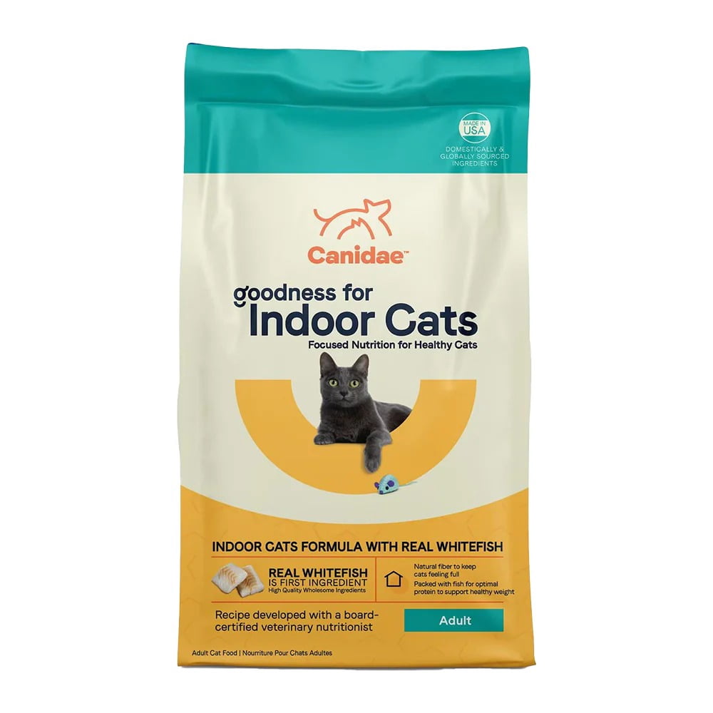 CANIDAE PURE Goodness for Indoor Cats Adult Dry Cat Food Whitefish 5-lb ...
