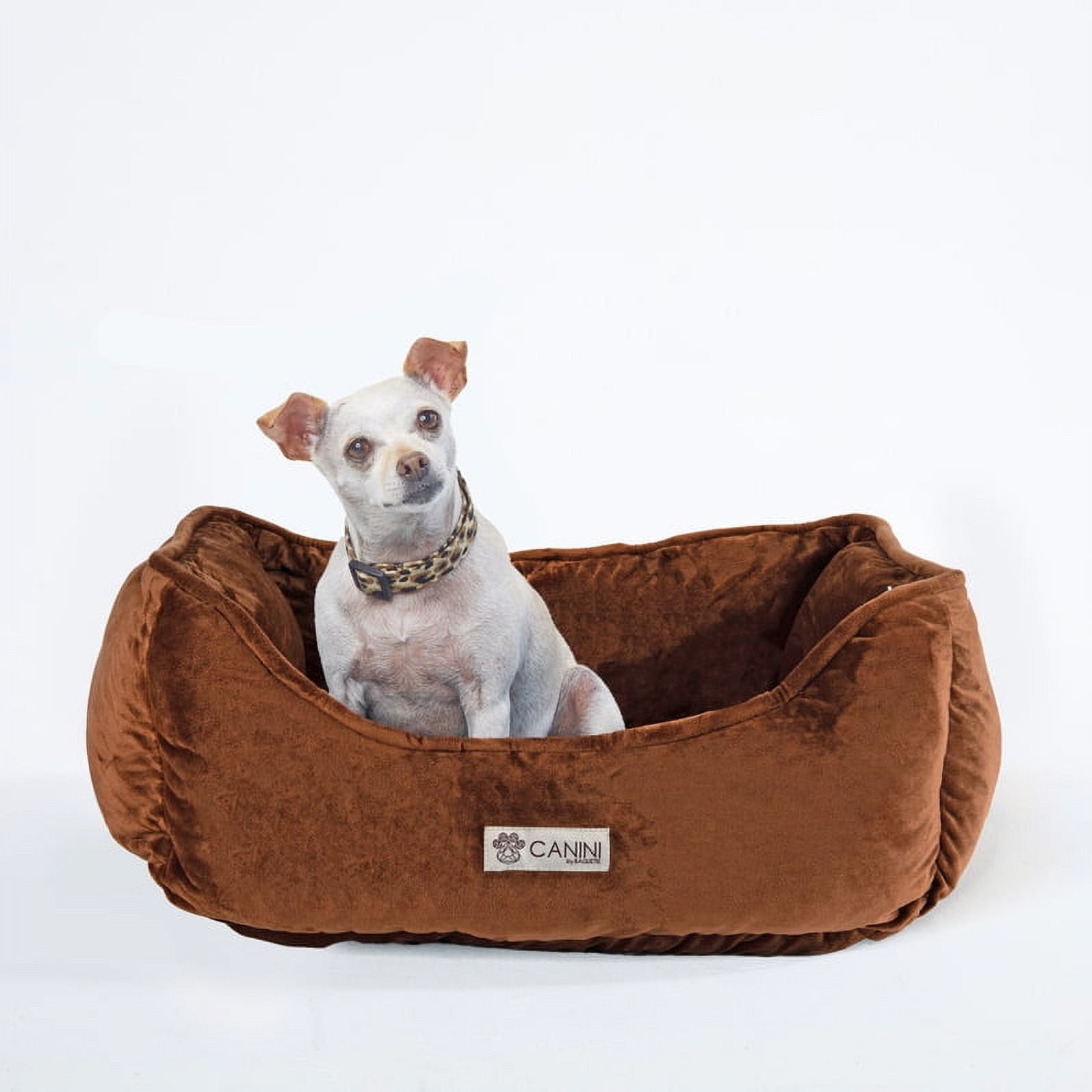 CANINI by Baguette Reversible Micro-Plush Dog Bed for Small-Sized ...