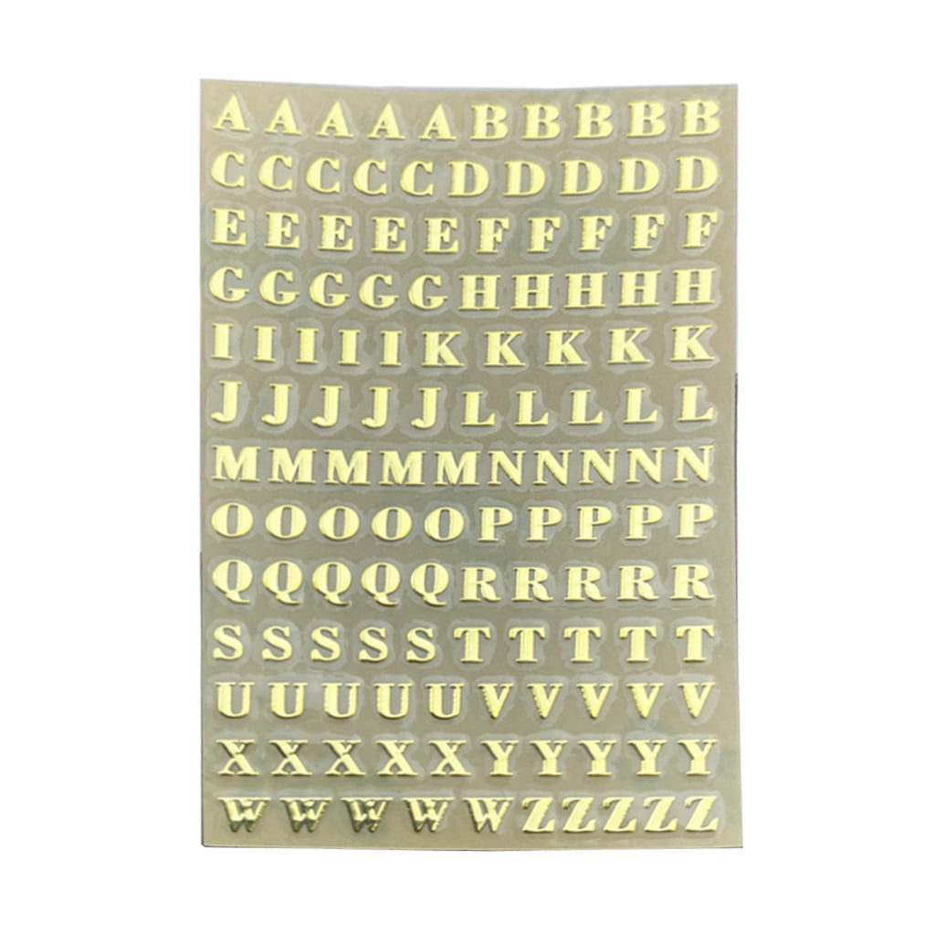 CANKER Letter Stickers Self Adhesive Alphabet Numbers Stickers Self ...