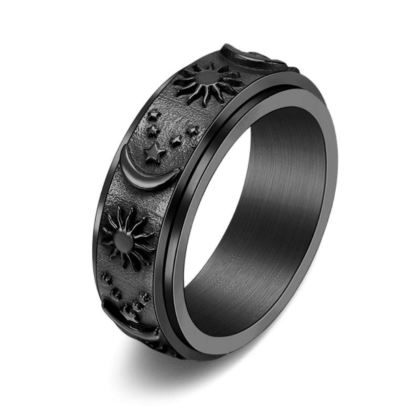 CANKER Titanium Steel Rings for Men Women Unisex Jewelery Boho Style ...