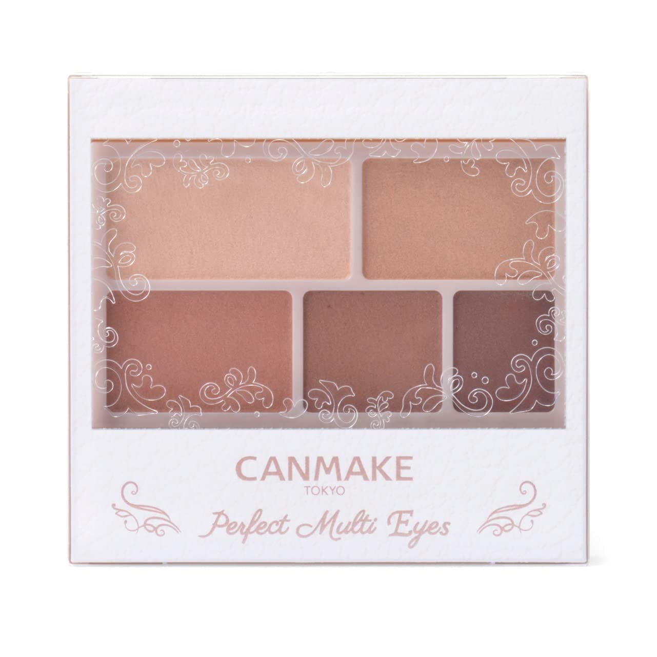 CANMAKE Perfect Multi Eyes, 5-Color Eyeshadow Palette 0.11 oz (3.3 g) (05 Almond Mocha) C63 ...