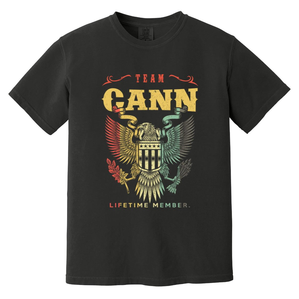 CANN Retro Letter Family Heritage Graphic Tribute Comfort Color T-shirt ...