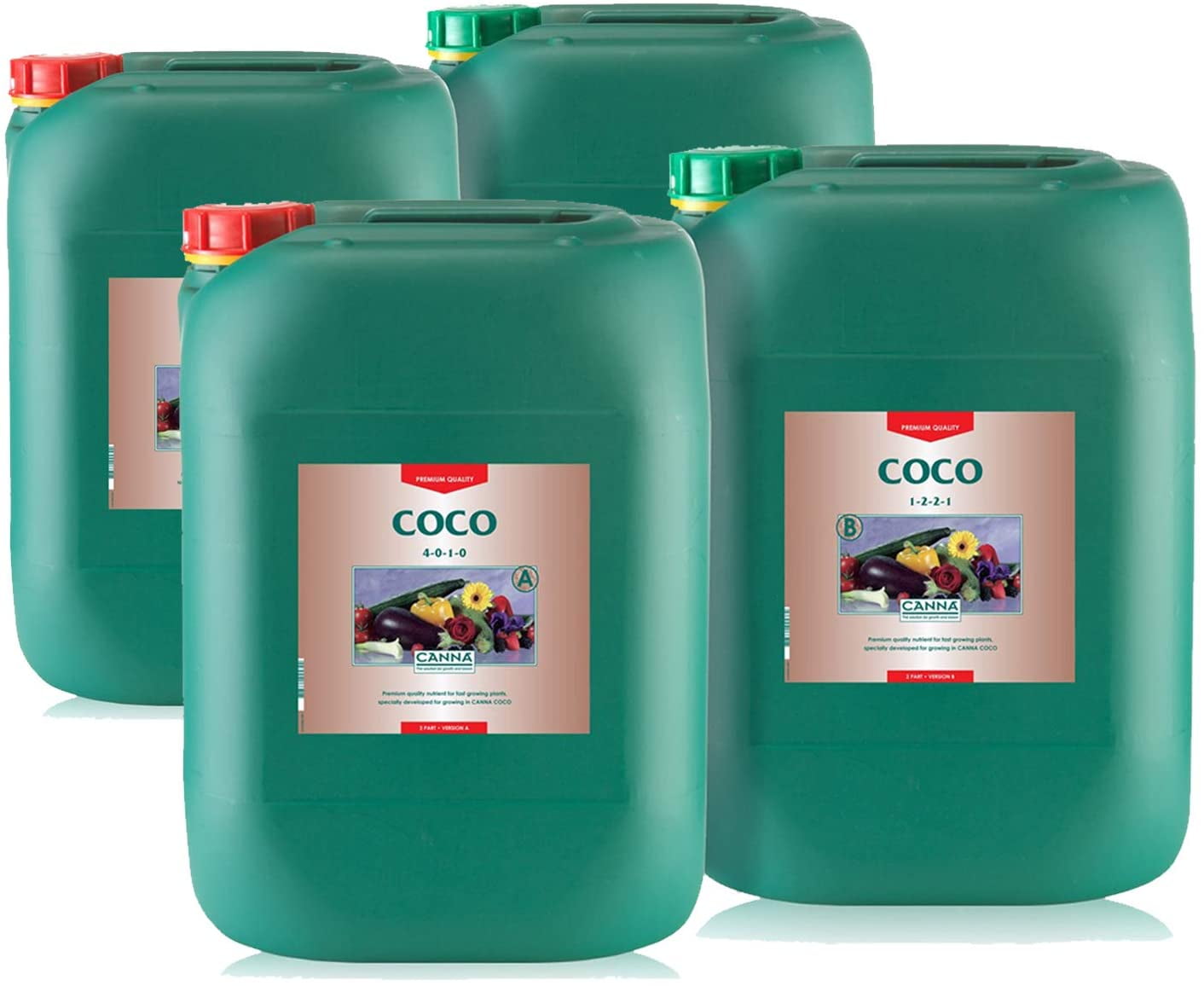 CANNA Coco Hydroponic Grow Base Nutrients, 2 Pack 20L A & B Set, Total 80 Liters - Walmart.com