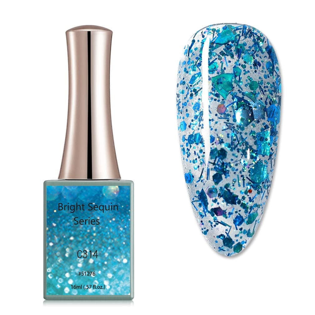 CANNI Gel Nail Polish Bright Sequin Gel Series Nail Gel UV Gel Nail Art ...