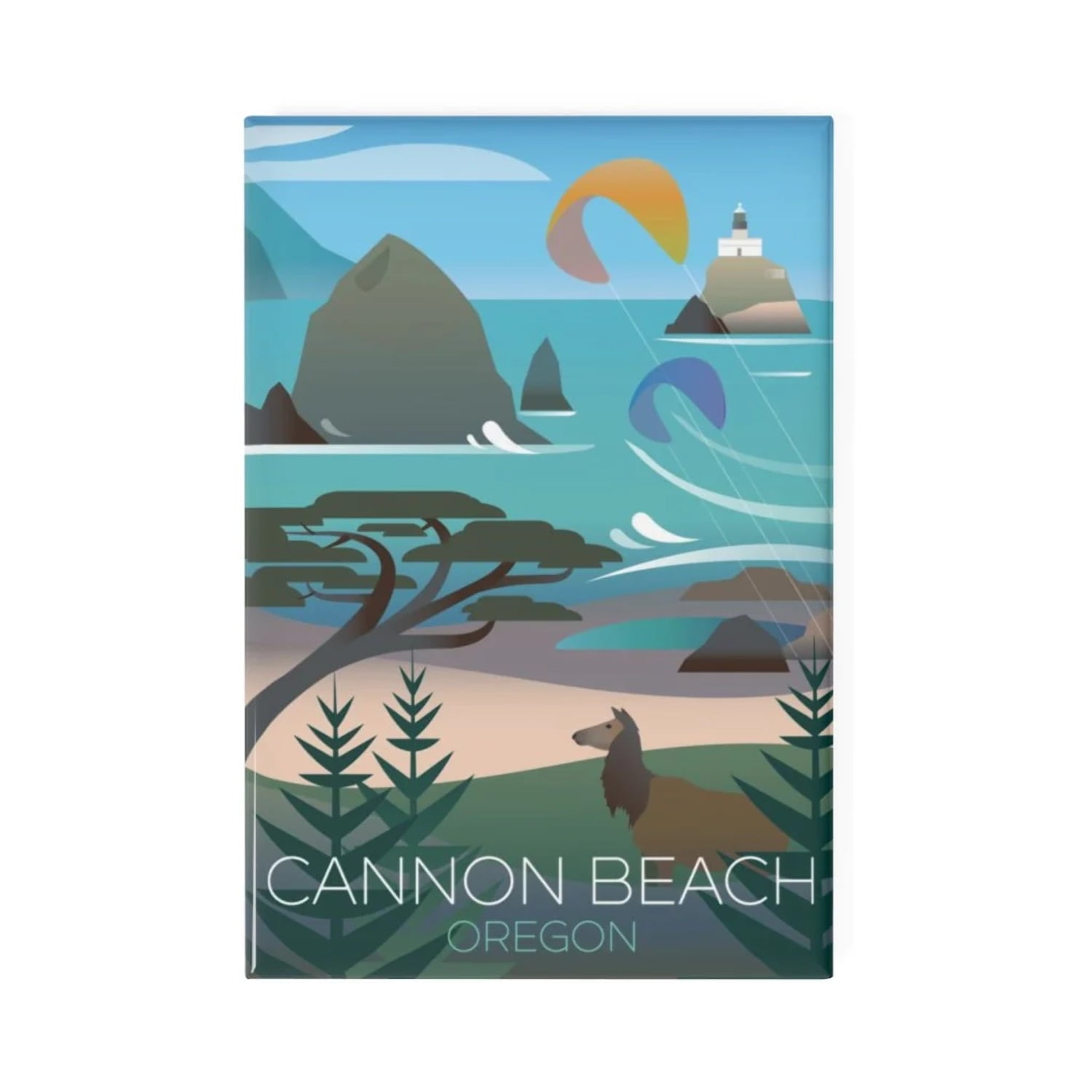 CANNON BEACH REFRIGERATOR MAGNET - Walmart.com