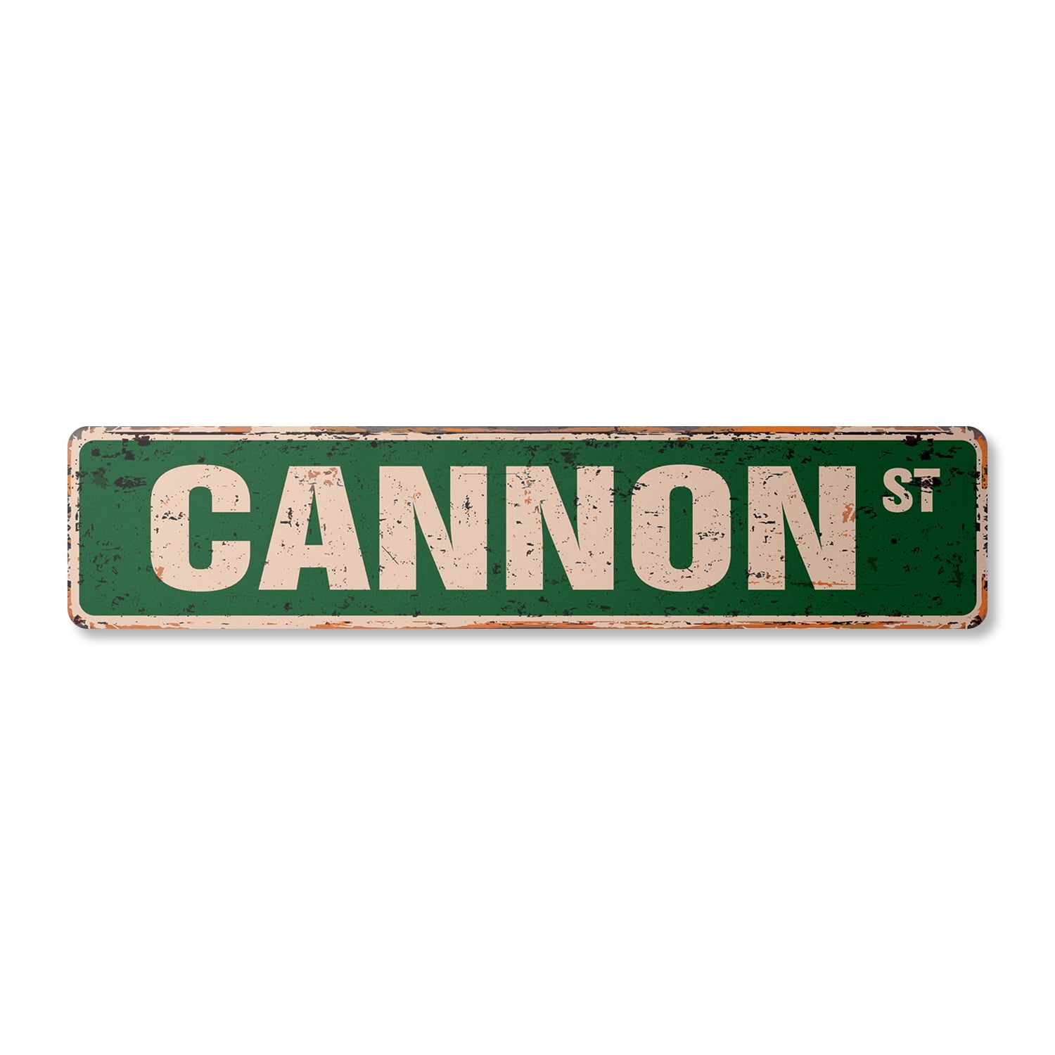 CANNON Vintage Plastic Street Sign Childrens Name Room Sign | Indoor ...