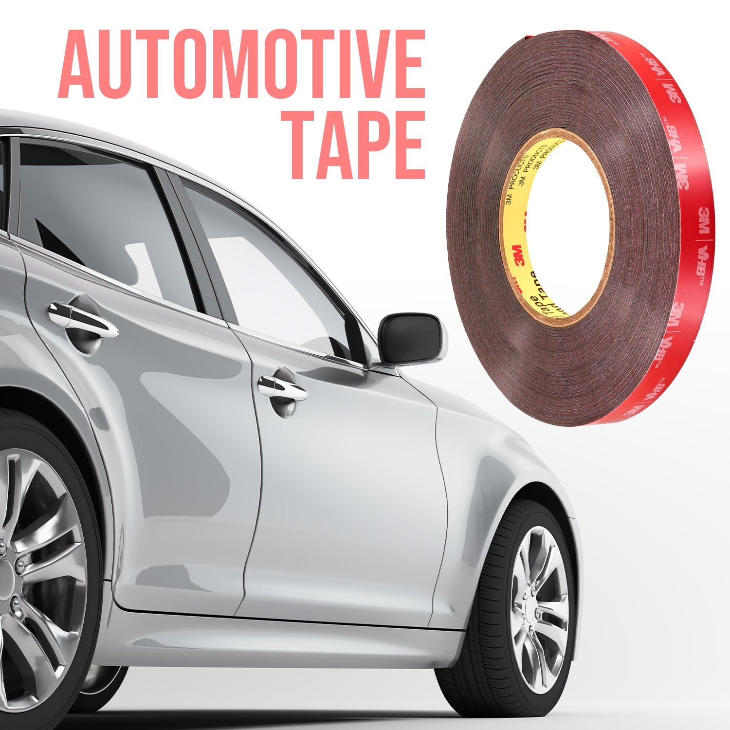 CANOPUS 06382 Automotive Acrylic Plus Attachment Tape, 0.5in x 20yd ...