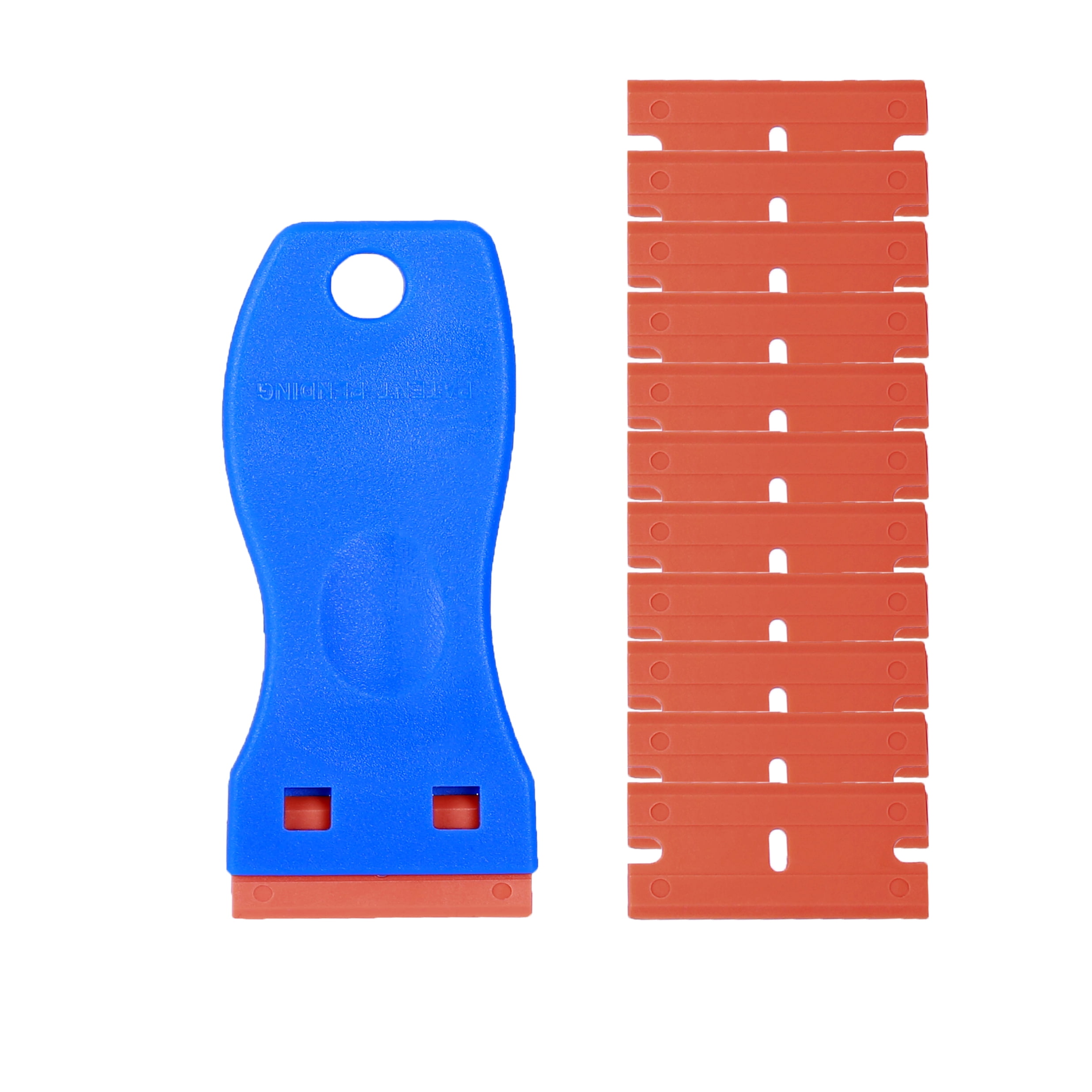 Canopus Plastic Razor Scraper Tool, 10 Plastic Razor Blades, Removes ...