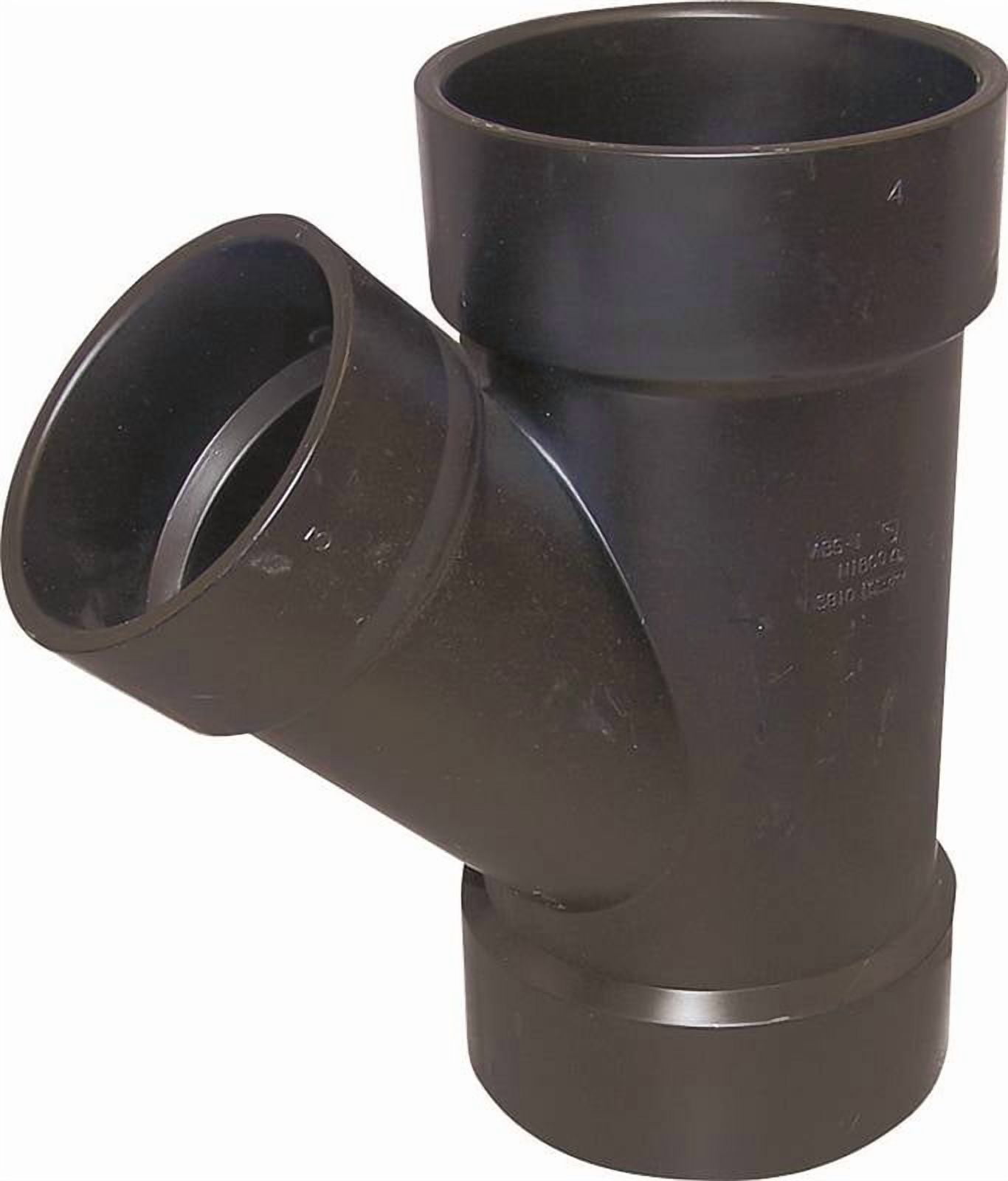 Ipex Reducing Wye Pipe Fitting - ABS, Black - 4 x 4 x 3 In - Walmart.com
