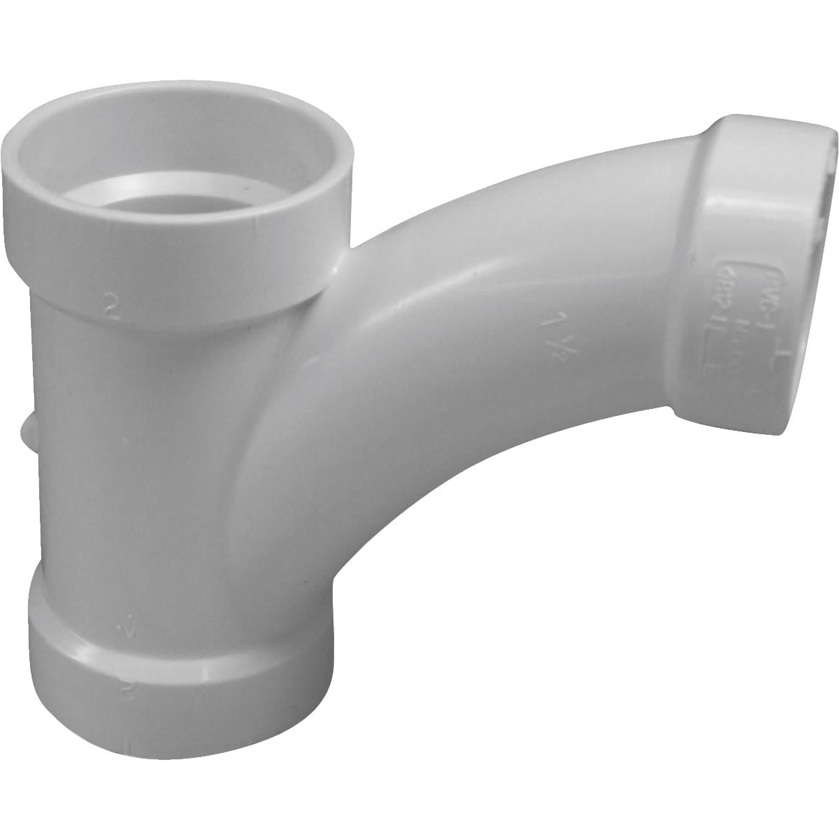 CANPLAS 194326 Reducing Combination Tee Pipe Wye, 3 x 3 x 1-1/2 in, Hub ...