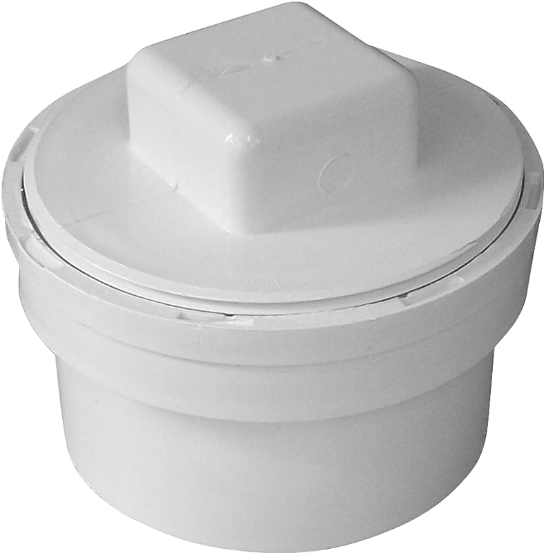 CANPLAS 414274BC Cleanout Body with Threaded Plug, 4 in, Spigot x FNPT ...