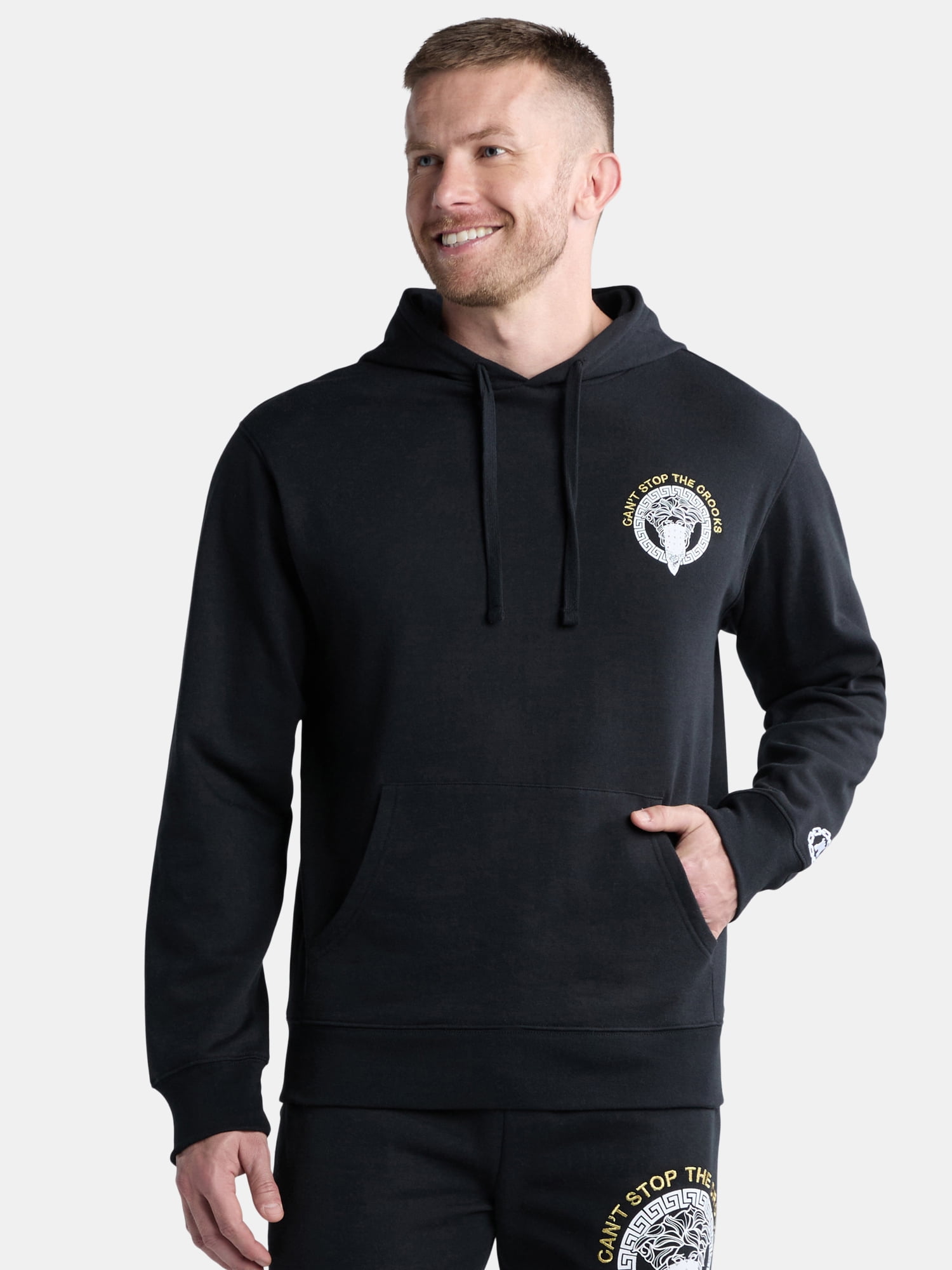 Crooks & Castles Men's and Big Men's Can't Stop the Crooks Graphic ...