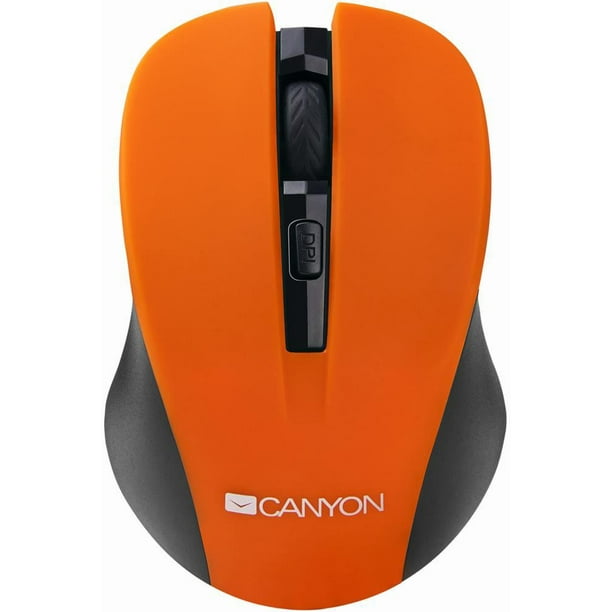 CANYON - Wireless Optical Mouse, Orange - Walmart Business Supplies