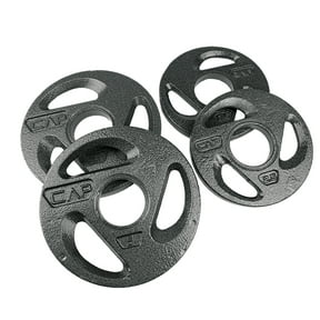 Free Shipping! Athletic Works 100LB Black Cast Iron Weight Plate Set ...