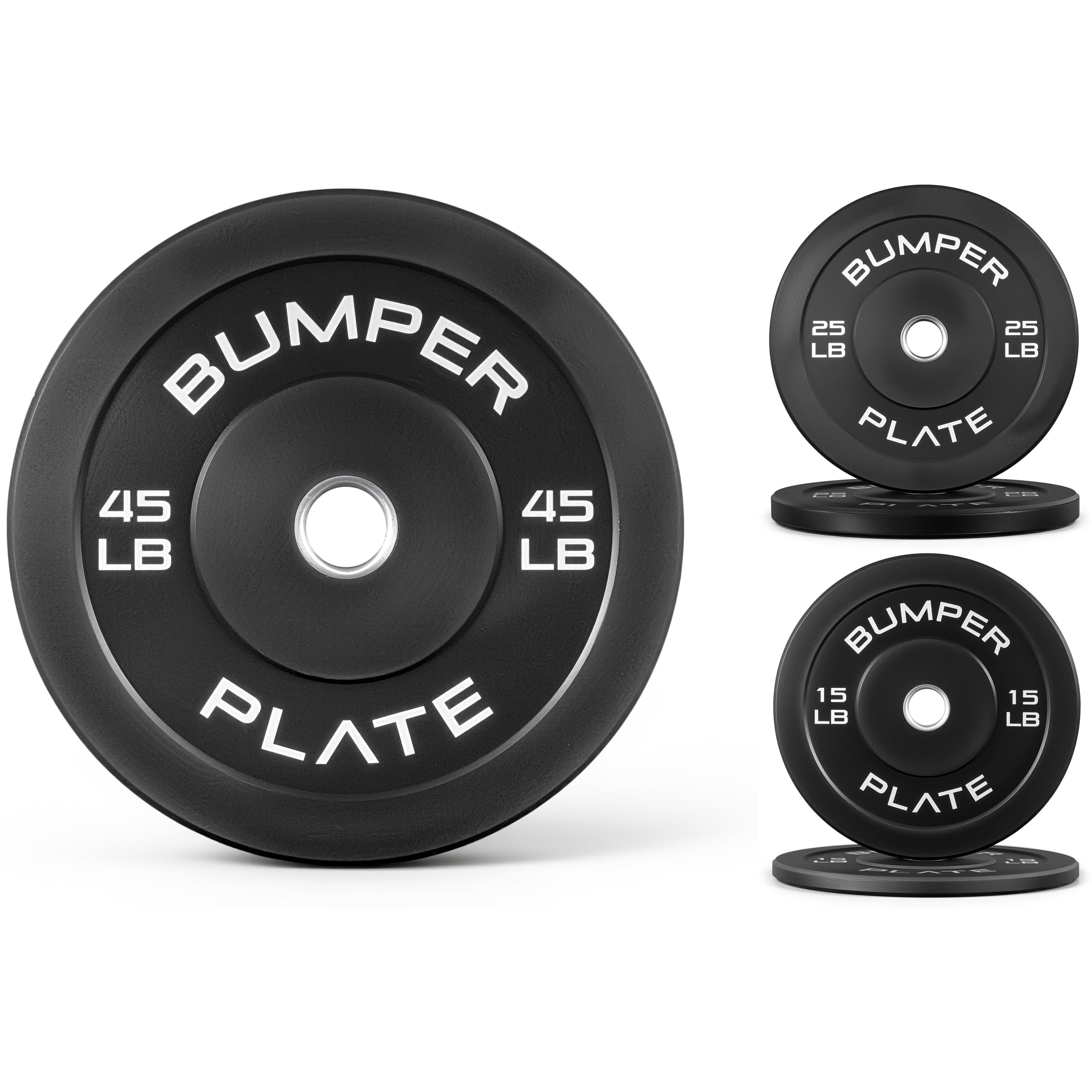 CAP 160lb Olympic Bumper Plate Weight Bundle, (2 x 10lb, 2 x 25lb and 2 ...