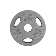 Weider Standard Weight Plate, 2.5-25 lbs. with Black Hammertone Finish ...