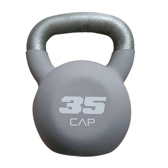 CAP, 35lb Neoprene Coated Kettlebell, Gray - Walmart.com