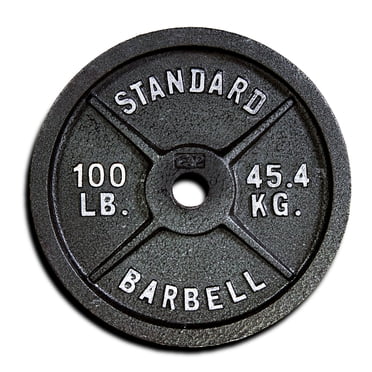 CAP Barbell Standard Cast Iron Weight Plate, 5 Lbs., Black - Walmart.com