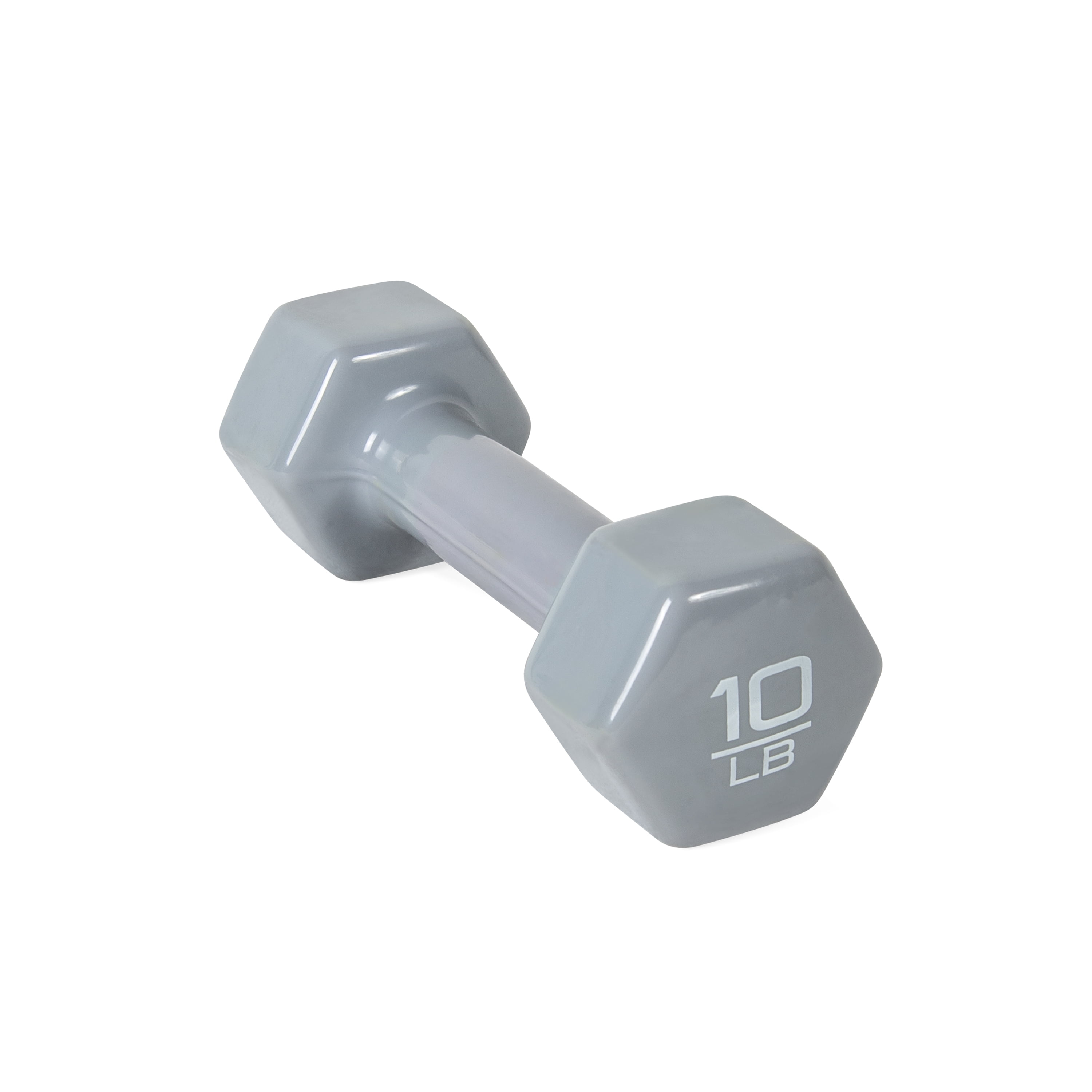 CAP 10lb Vinyl-Coated Dumbbell Single, Iron Core, Muscle Strength ...