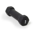 CAP Barbell, 1lb Black Neoprene Dumbbell, Single - Walmart.com