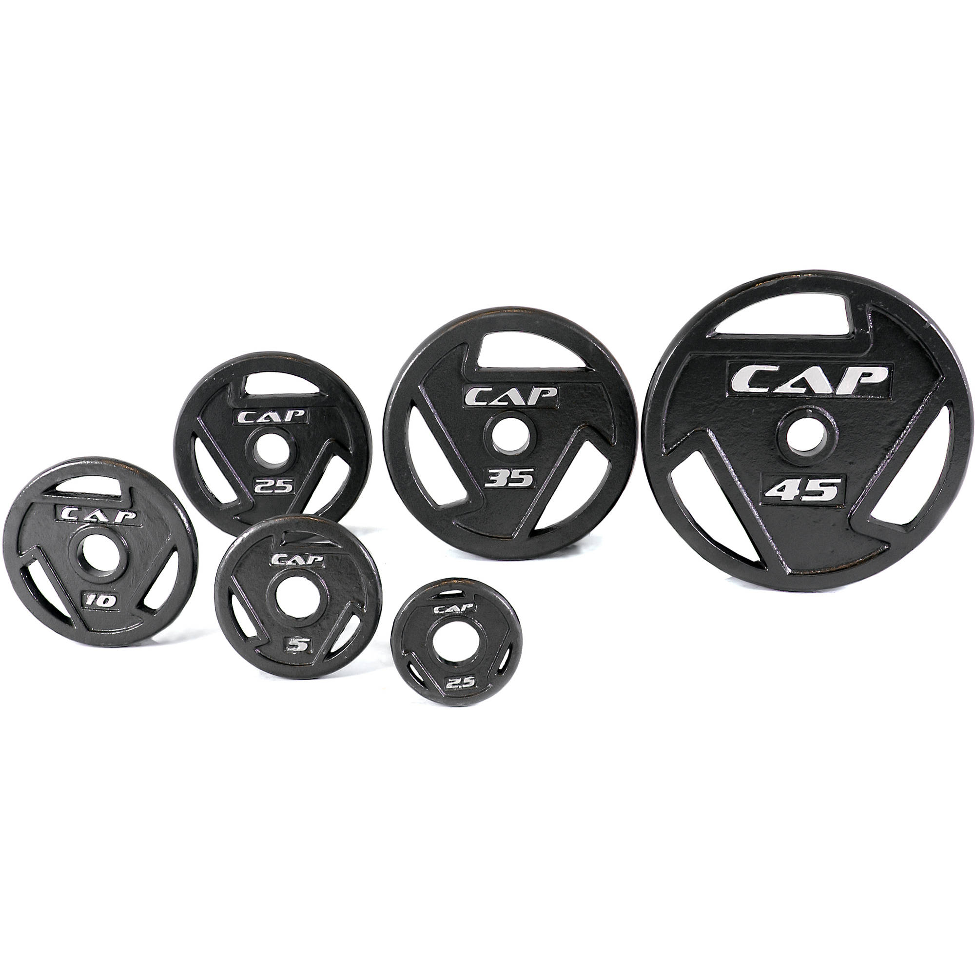 CAP Barbell, 2.5lb 2 inch Olympic Grip Weight Plate, Grey - Walmart.com